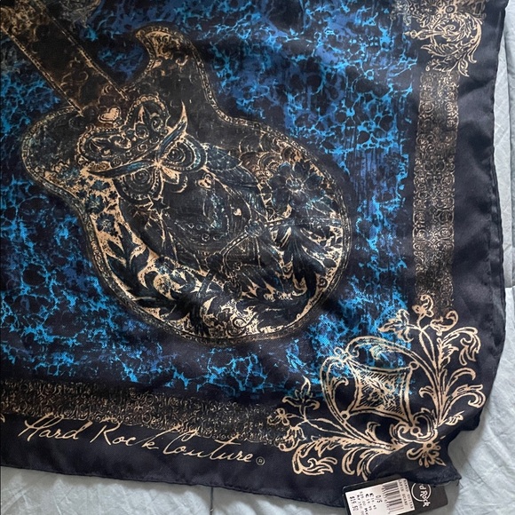 Hard Rock Cafe | Accessories | Hard Rock Cafe Blue And Gold Scarf ...